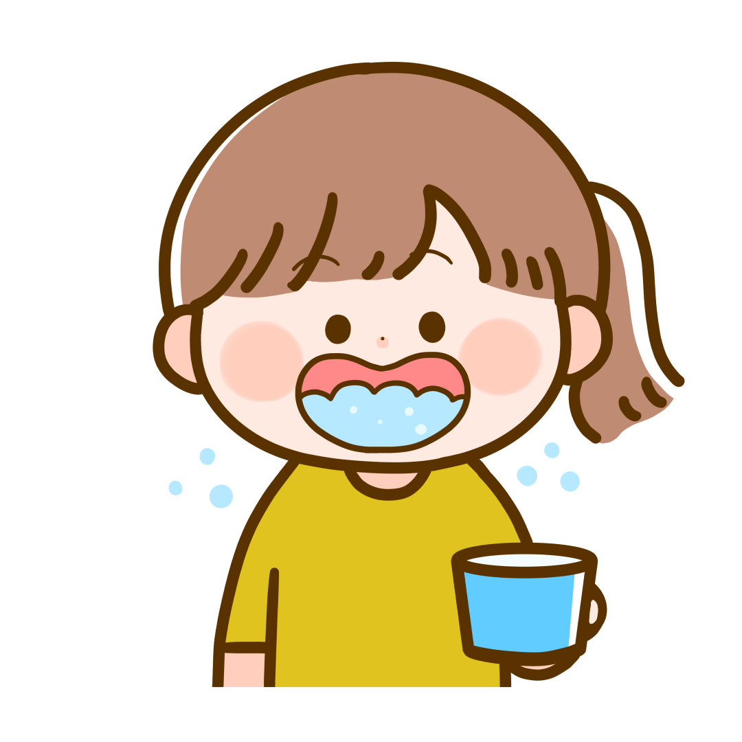 【生活・医療・人】手をふいている子どものかわいいフリーイラスト | フタバのフリーイラスト