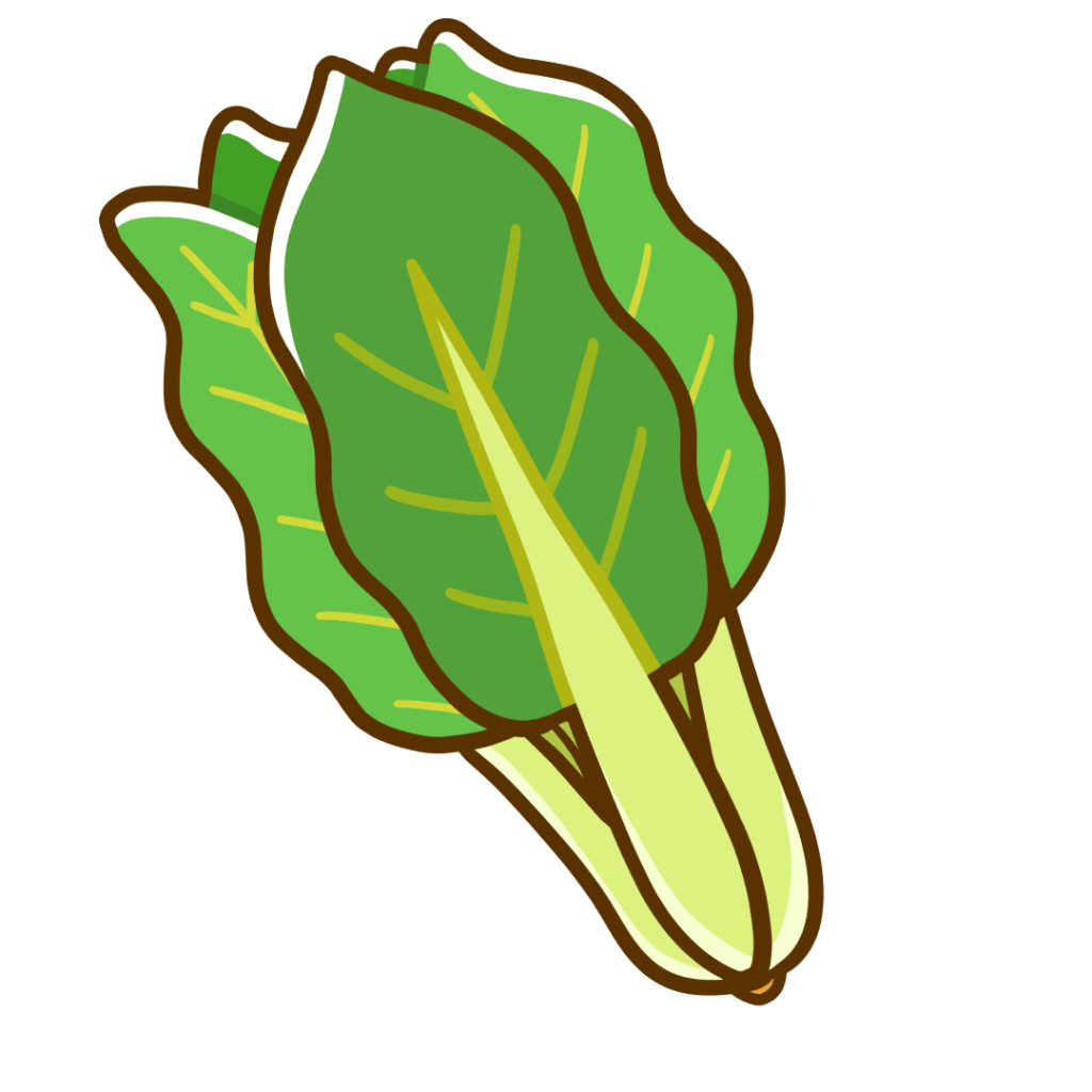 【栄養・食べ物・野菜】ほうれん草のかわいいフリーイラスト | フタバのフリーイラスト